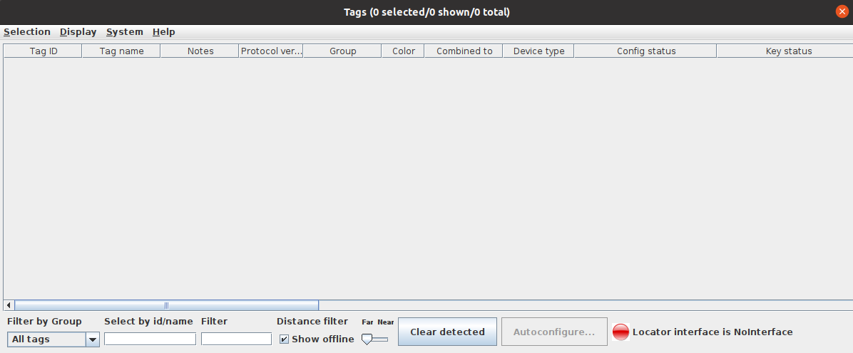Open the Tag Configurator Tool